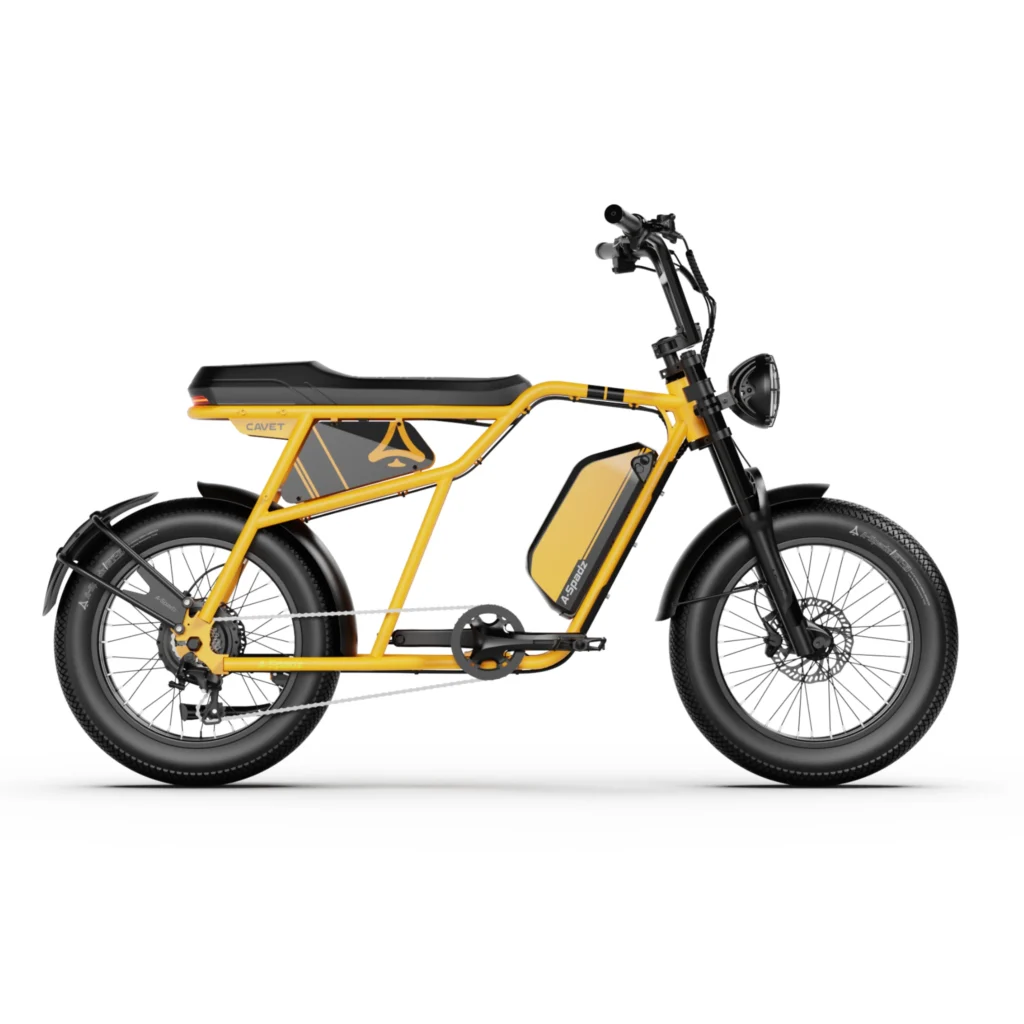 A-Spadz Cavet Air Electric Bike // Yellow, Pedelec